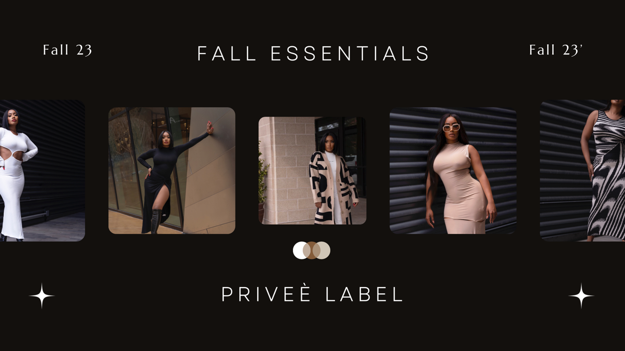 PRIVEE' LABEL ONLINE FASHION RETAIL BOUTIQUE